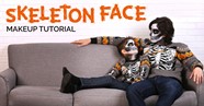 Skeleton Face Makeup Tutorial HalloweenCostumes Blog Skeleton Face Makeup Tutorial HalloweenCostumes Blog