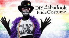 DIY Babadook Pride Costume and Makeup Tutorial - HalloweenCostumes.com Blog