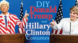 DIY Donald Trump and Hillary Clinton Costumes - HalloweenCostumes.com Blog
