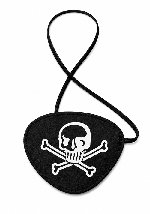 Satin Skull Eyepatch Costume Accessory | Pirate Accessories