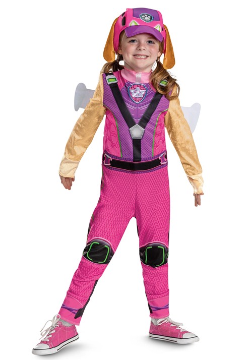Girl's Paw Patrol Dino Movie Classic Skye Costume | Movie Costumes