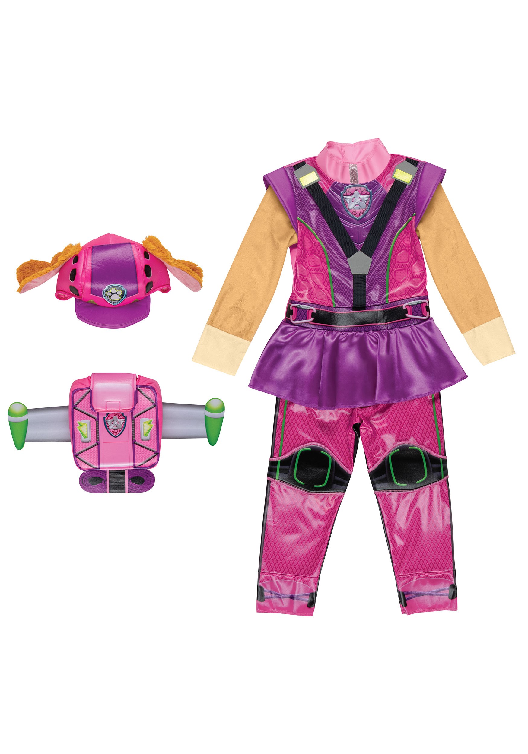 Girl's Paw Patrol Dino Movie Deluxe Skye Costume | Movie Costumes