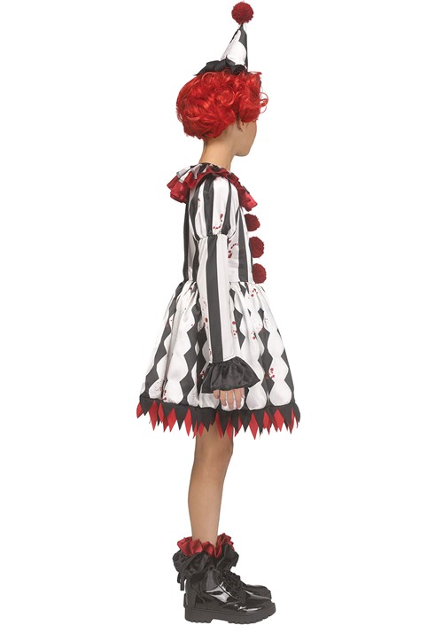 Girl's Ghost Face Harlequin Costume | Scream Costumes