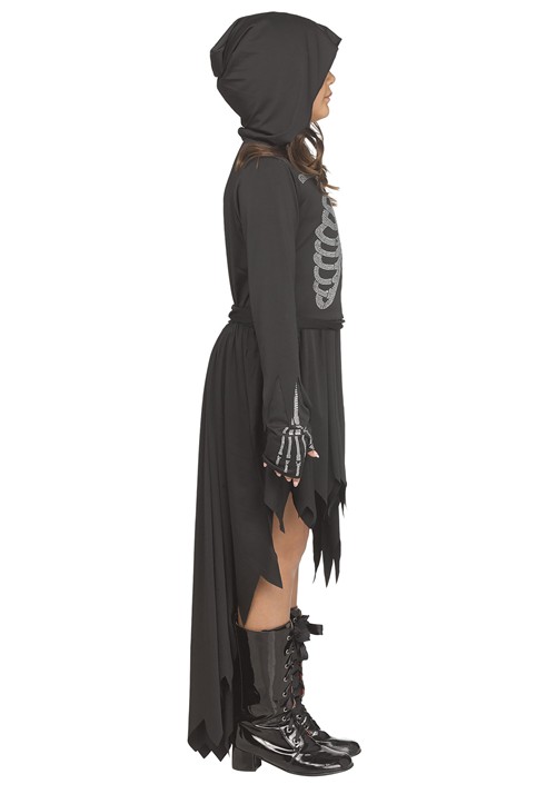 Girl's Skele-Stone Ghost Face Dress Costume | Scream Costumes