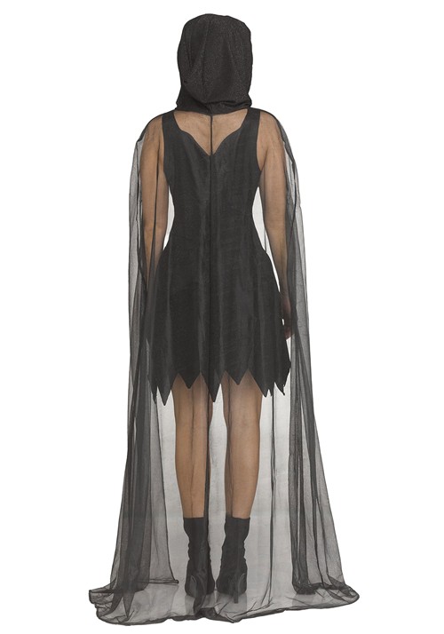 Women's Lady Black Ghost Face 30th Anniversary Costume | Scream Costumes