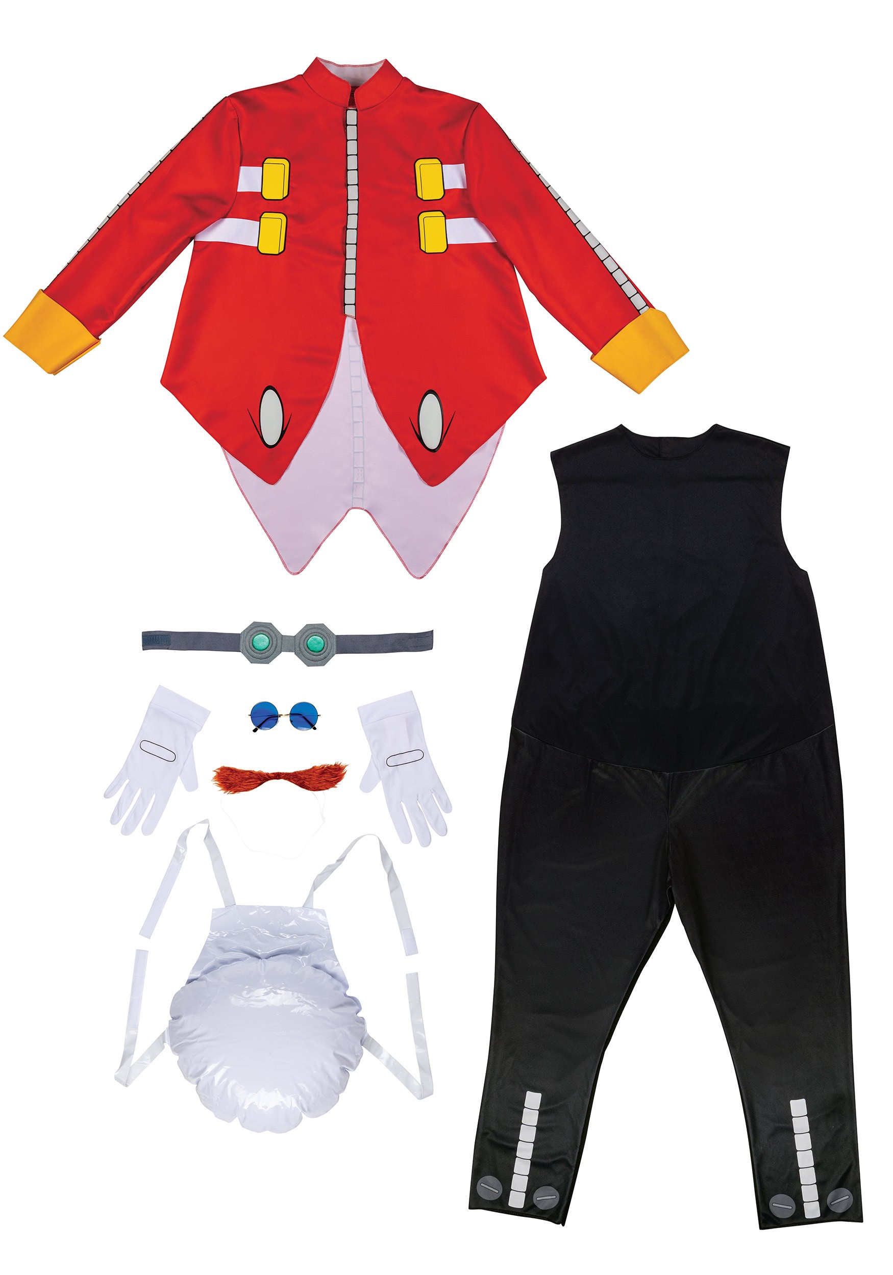 Adult Dr Eggman Deluxe Costume | Sonic the Hedgehog Costumes