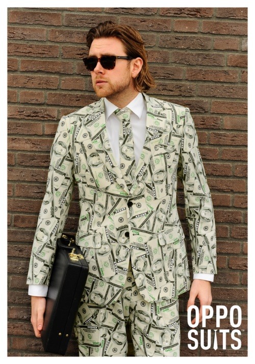 OppoSuits Men's Money Costume Suit | Adult Suits