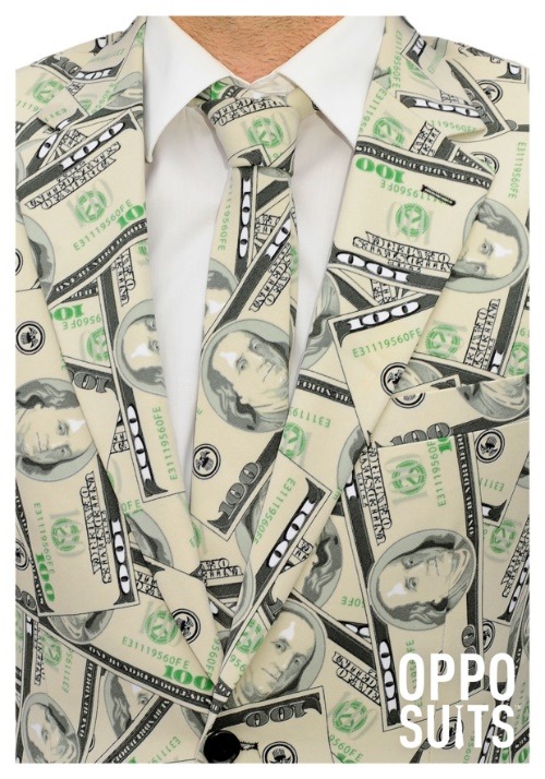 OppoSuits Men's Money Costume Suit | Adult Suits