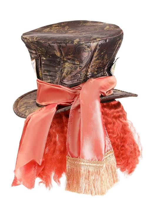 Wonderland Mad Hatter Costume Hat with Hair