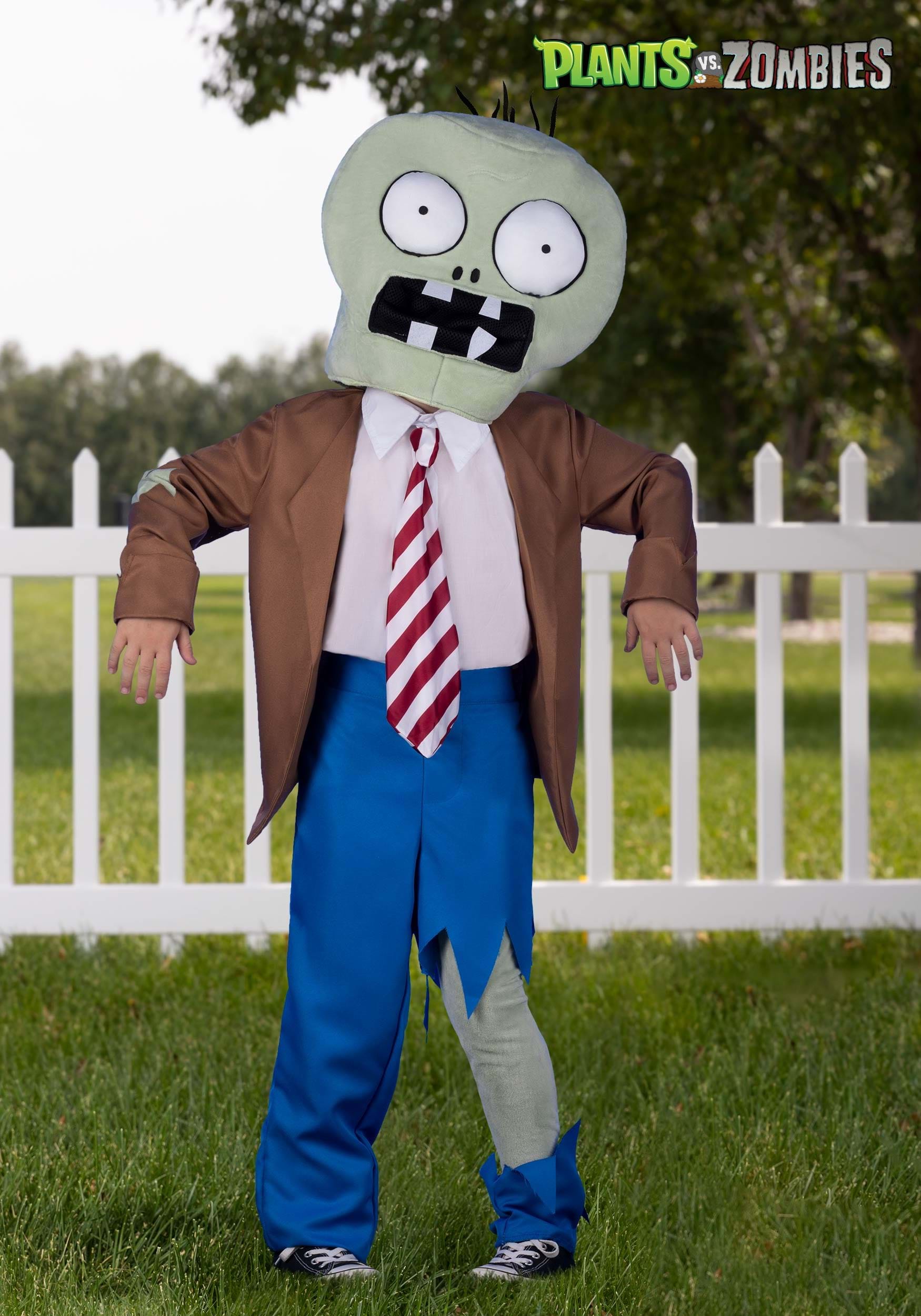 Video Games Adult Plants Vs Zombies Costume Zombie Kids Costume For ...