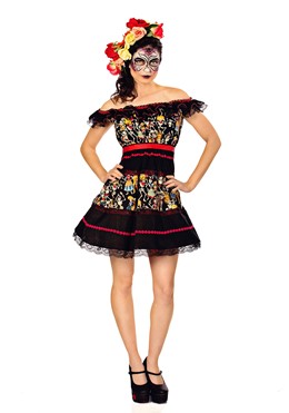 Fiesta Of The Dead Party Costume Dress