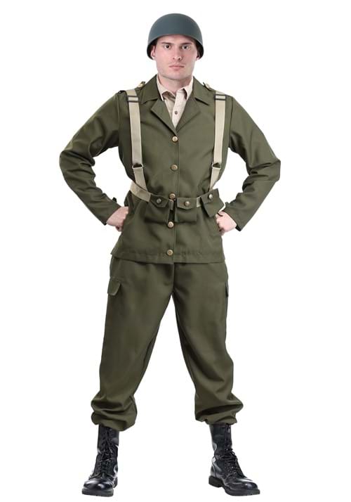 Deluxe WW2 Soldier Costume for Adults | Military Costumes