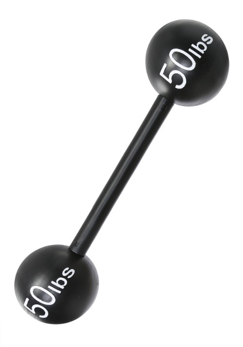100 lbs Strongman Barbell Accessory | Costume Props and Accessories