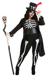 Women s Plus Size Voodoo Skeleton Costume 1X 2X 3X 4X