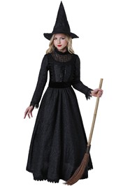 Deluxe Dark Witch Costume For Girls Deluxe Dark Witch Costume For Girls