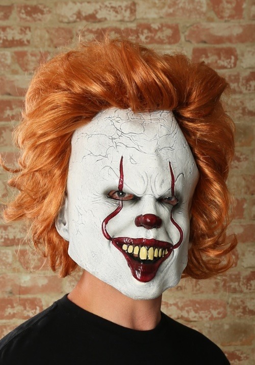 IT Movie Pennywise Deluxe Adult Costume Mask | Pennywise Masks