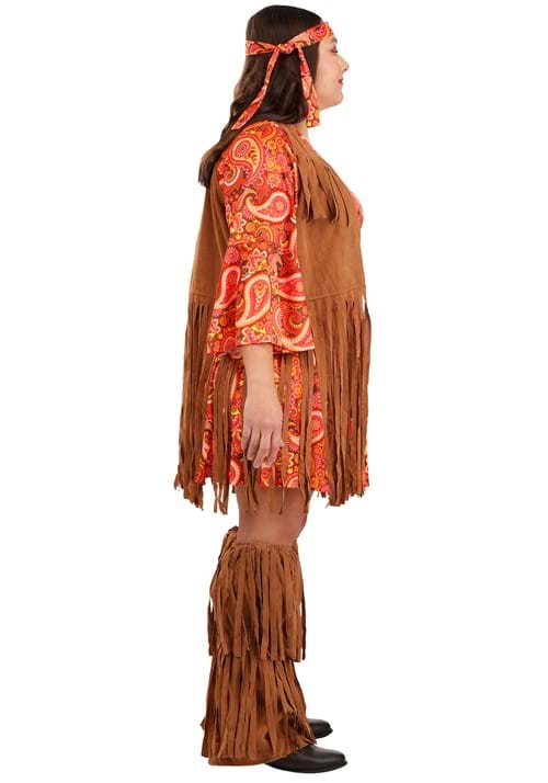 Plus Size Fringe Hippie Costume for Women