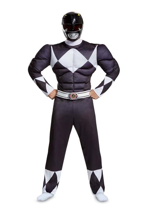 Men's Power Rangers Black Ranger Muscle Costume