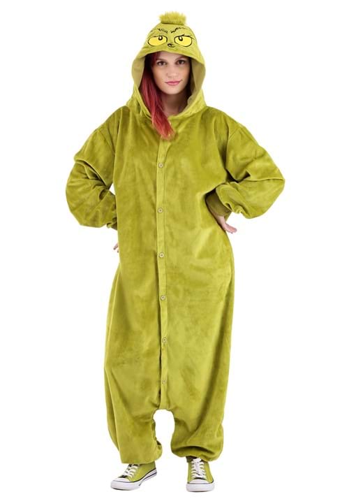 The Grinch Adult Onesie Costume | Dr. Seuss Costumes