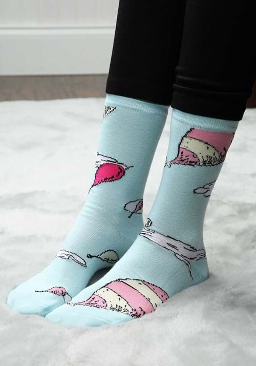 Adult Oh! The Places You'll Go Crew Socks | Storybook Accessories