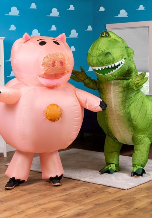 Toy Story Rex Inflatable Costume for Adults