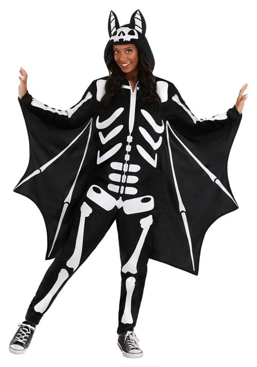 Flying Skeleton Bat Adult Costume | Bat Costumes