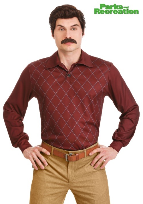 Parks and Recreation Ron Swanson Costume for Adults