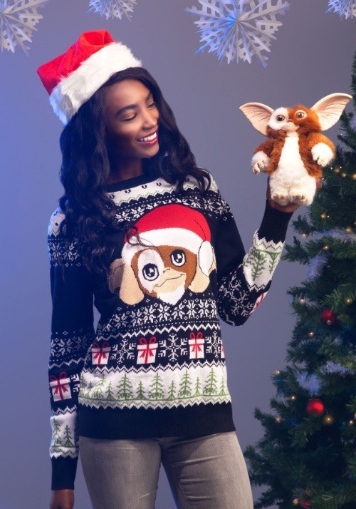 Gremlins Gizmo Claus Ugly Christmas Sweater for Adults | Christmas Sweaters