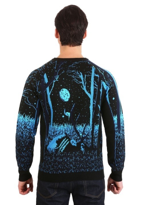 Prowling Werewolf Halloween Adult Sweater