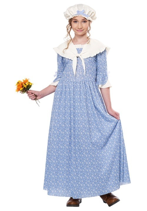 Child Colonial Village Girl Costume | Historical Costumes