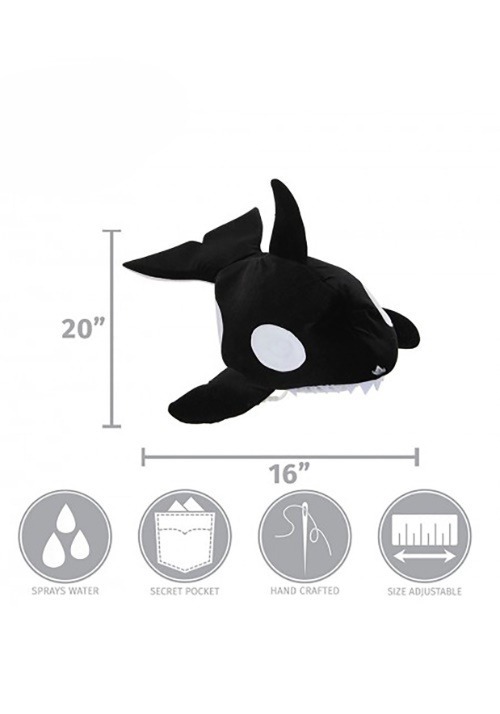 Orca Adult Sprazy Costume Hat