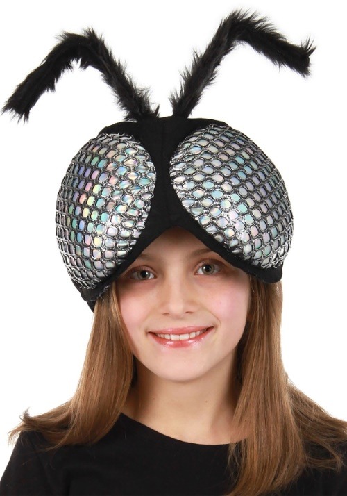 Holographic Large Fly Eyes Plush Headband Costume