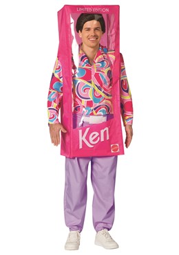 Officially Licensed Barbie Ken Box Costume For Adults