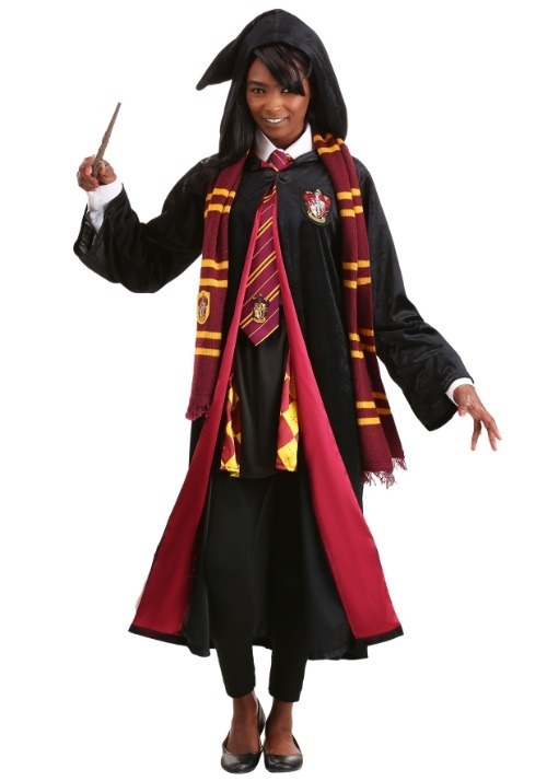Plus Size Deluxe Harry Potter Gryffindor Robe Costume for Adults