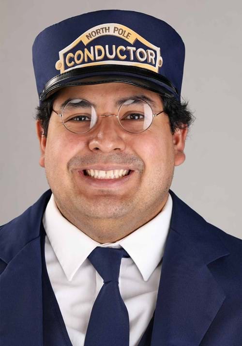 Plus Size North Pole Train Conductor Men's Costume | Uniform Costumes