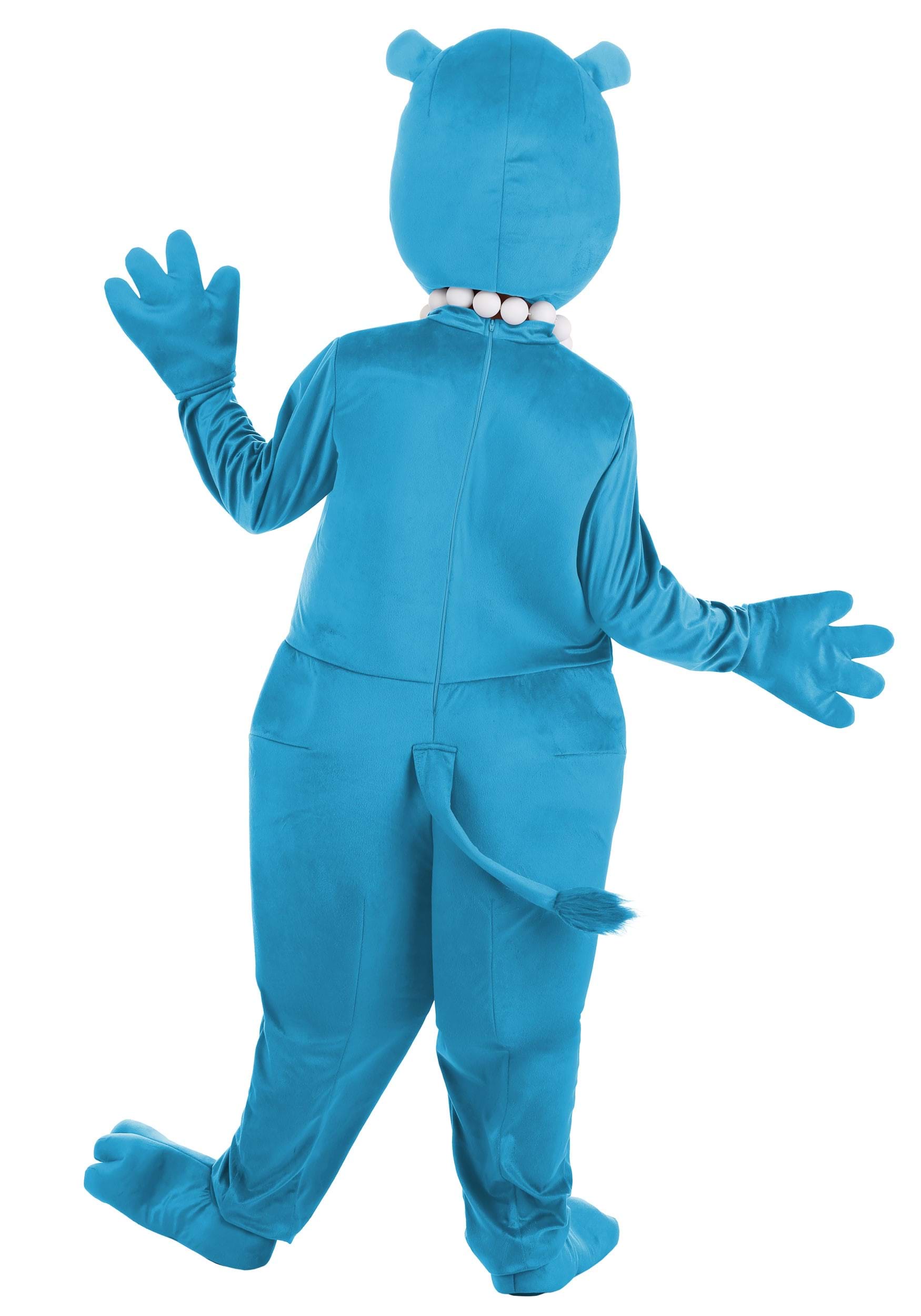 Blue Hungry Hungry Hippos Costume for Adults
