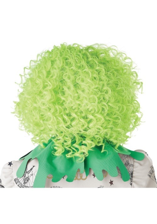 Green Corkscrew Clown Curls Wig