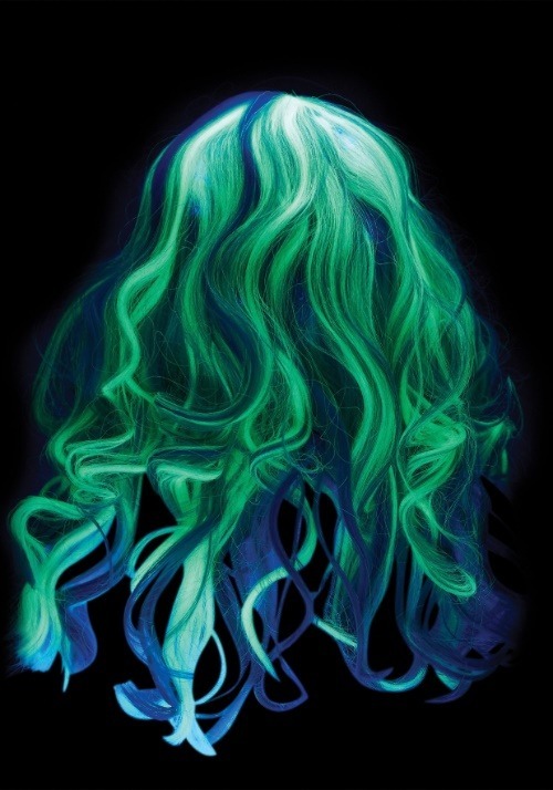 Glow In The Dark Girl's Ghost Costume Wig | Costume Accessories