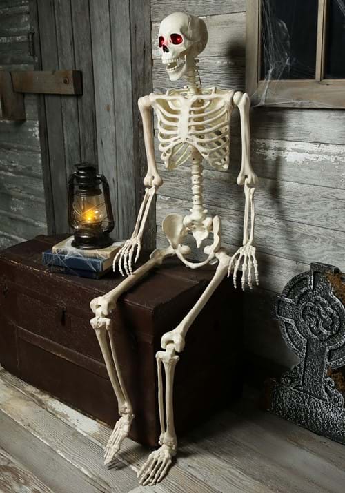 5FT Animated Mr. Crazy Bonez Poseable Human Skeleton Decoration ...
