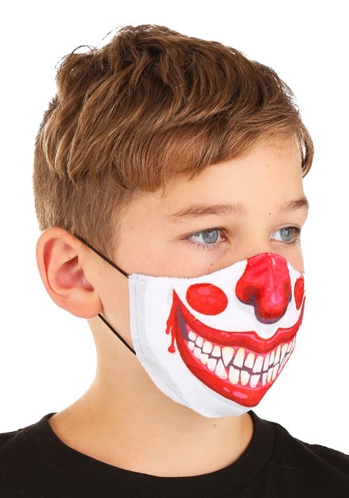 Kid's Clown Sublimated Face Mask | Kid's Face Masks