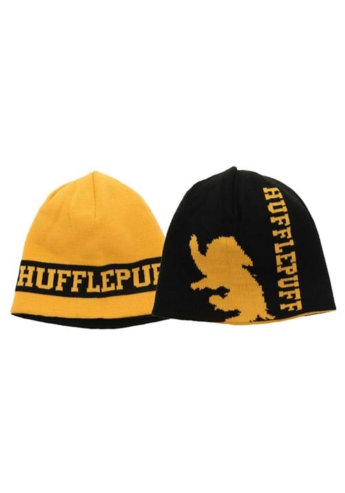 Harry Potter Hufflepuff Knit Reversible Beanie | Harry Potter Accessories