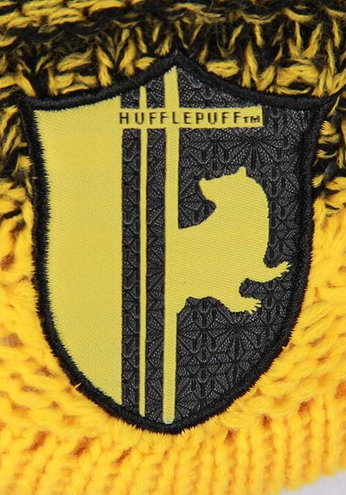 Adult Knit Brim Hufflepuff Cap | Harry Potter Gifts
