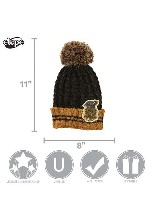 Harry Potter Pom Hufflepuff Beanie | Harry Potter Accessories