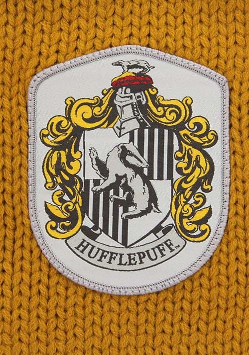 Hufflepuff Knit Yellow Hood | Harry Potter Apparel