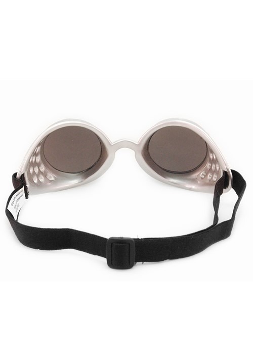 Silver/Mirror Atomic Ray Goggles | Steampunk Accessories