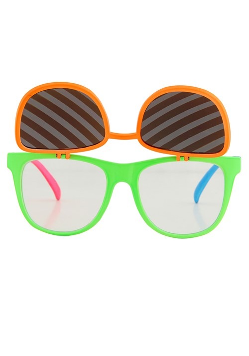 Neon Flip Up Glasses