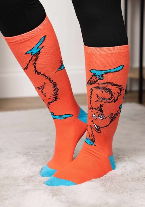Adult Fox in Socks Knee High Costume Socks | Dr. Seuss Accessories