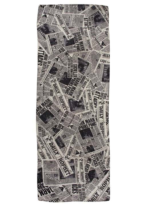 Harry Potter Lightweight Daily Prophet Newspaper Print Scarf | Harry ...