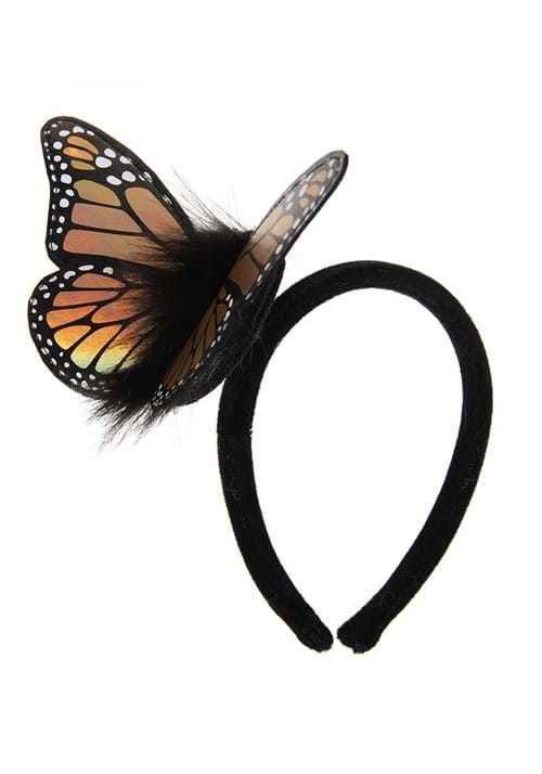 Springy Monarch Butterfly Headband Costume