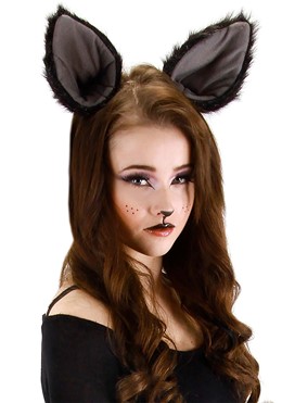 Cat Ears Deluxe Headband Costume